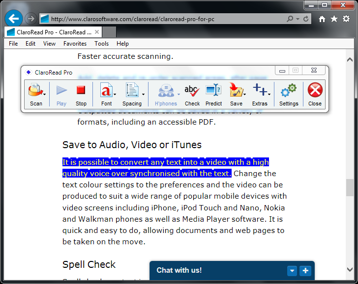 ClaroRead for PC - Compre agora na Software.com.br